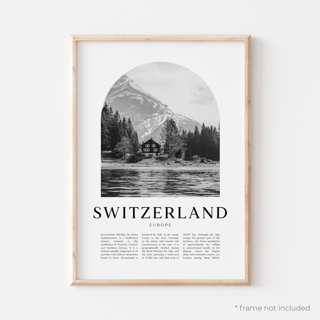 Switzerland Art Print, Switzerland Poster, Switzerland Photo ...