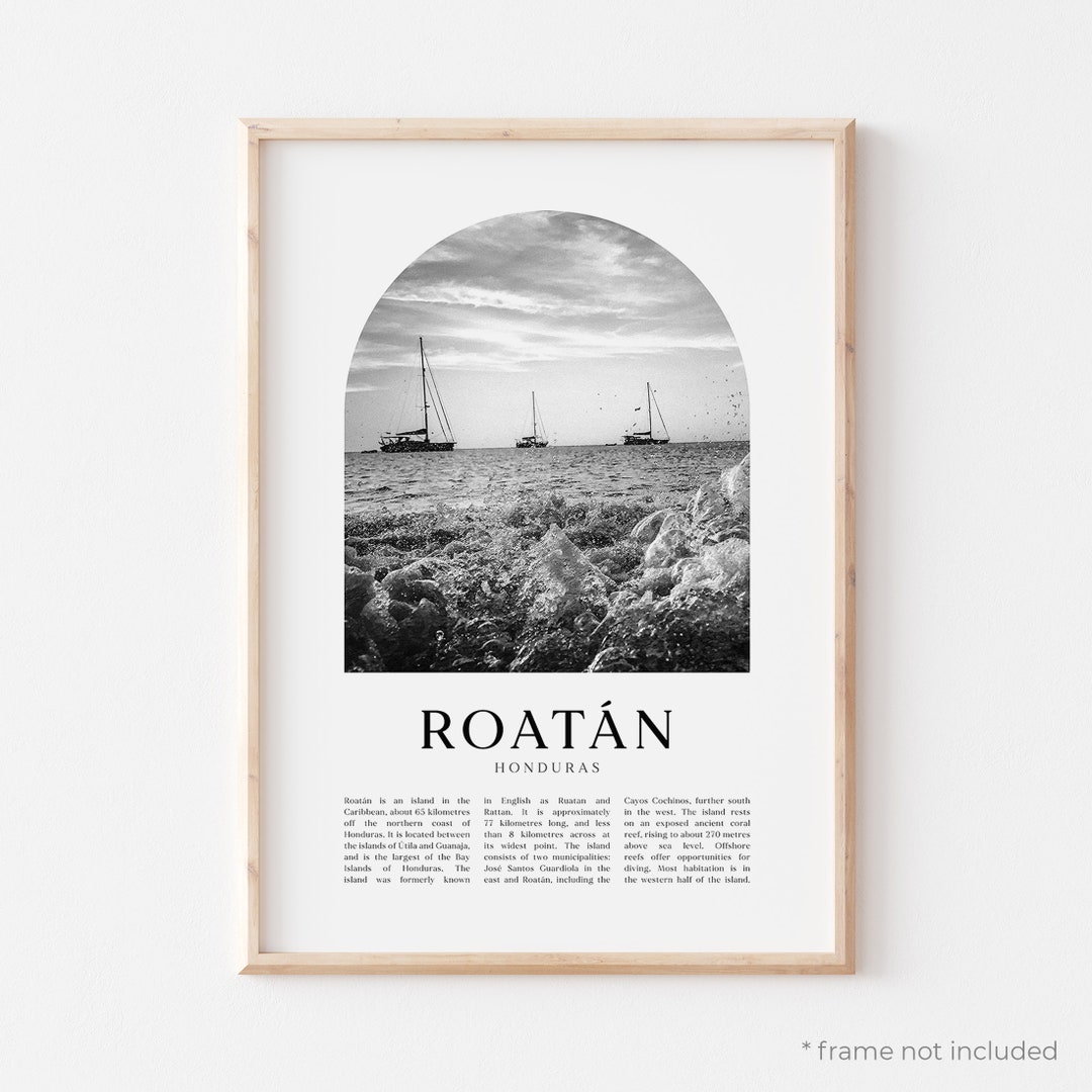 Roatán Kunstdruck, Roatán Poster, Roatán Foto, Roatán Wandkunst, Roatán ...