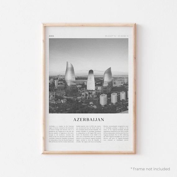 Azerbaijan Art Print Azerbaijan Poster Azerbaijan Photo | Etsy