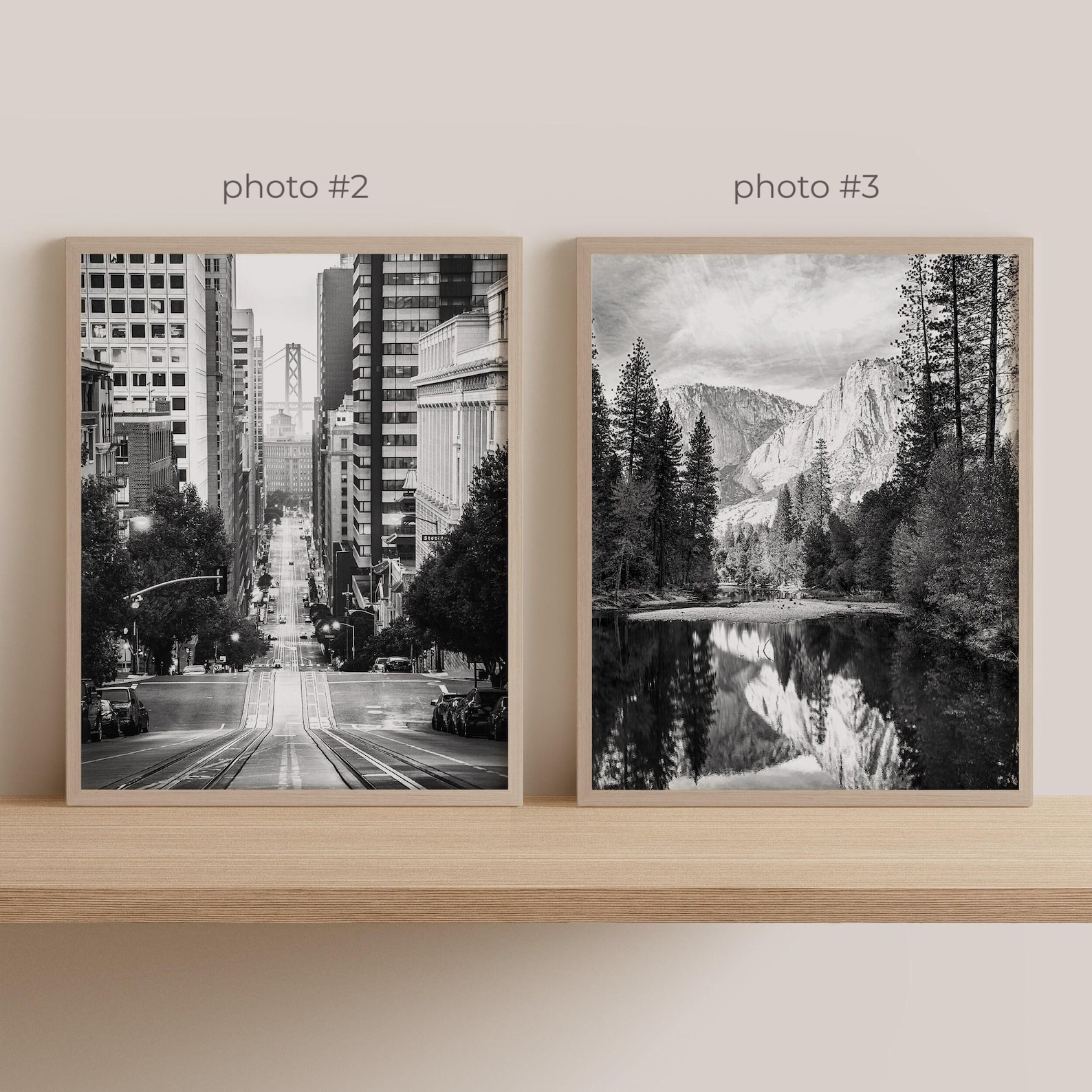 California Gallery Wall Art - Set of 6, California Black and White ...