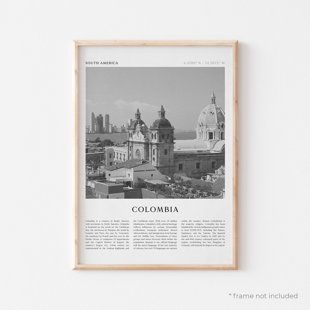 Colombia Art Print, Colombia Poster, Colombia Photo, Colombia Wall Art ...