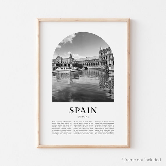 Spain Art Print Spain Poster Spain Photo Spain Wall Art | Etsy