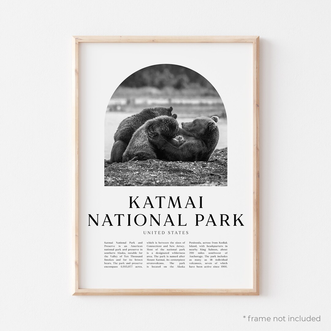 Katmai National Park Art Print, Katmai National Park Poster, Katmai ...