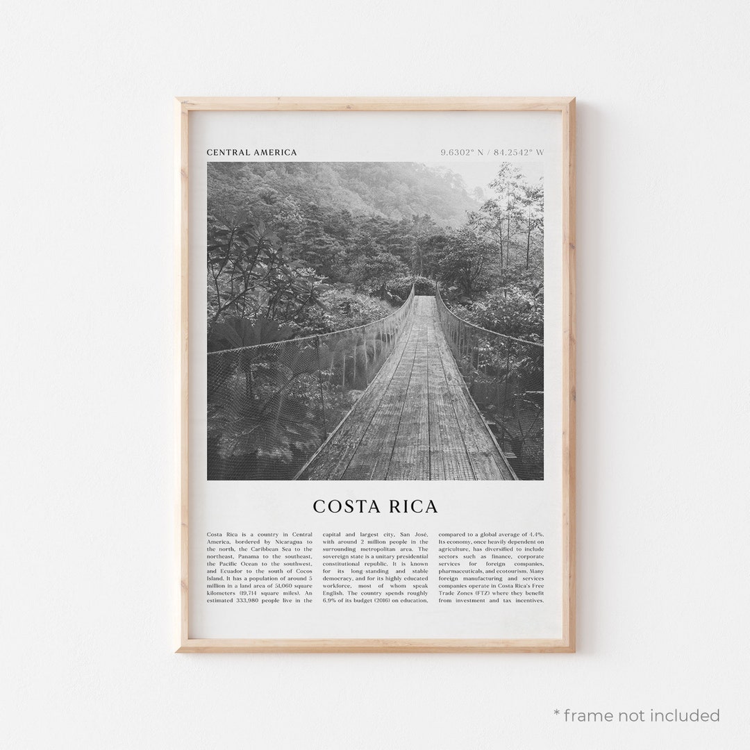 Costa Rica Art Print, Costa Rica Poster, Costa Rica Photo, Costa Rica ...