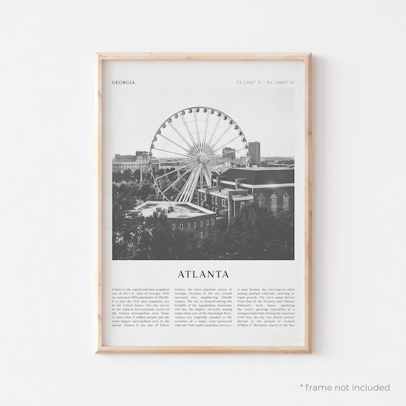 Atlanta Art Print Atlanta Poster Atlanta Photo Atlanta Wall - Etsy
