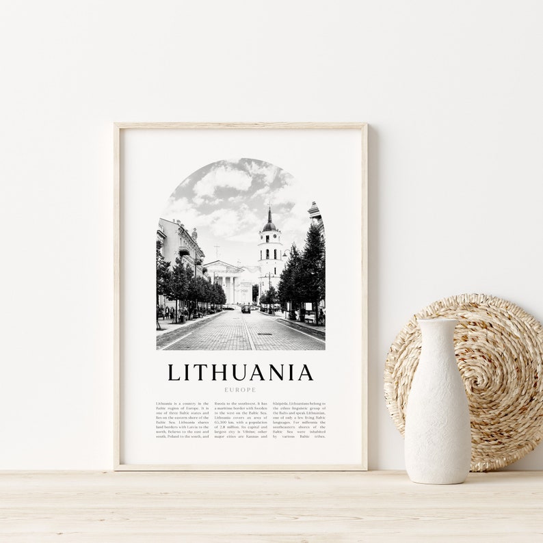 Lithuania Art Print Lithuania Poster Lithuania Photo - Etsy