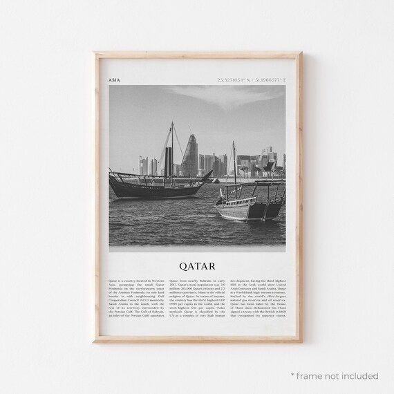 Qatar Art Print Qatar Poster Qatar Photo Qatar Wall Art | Etsy