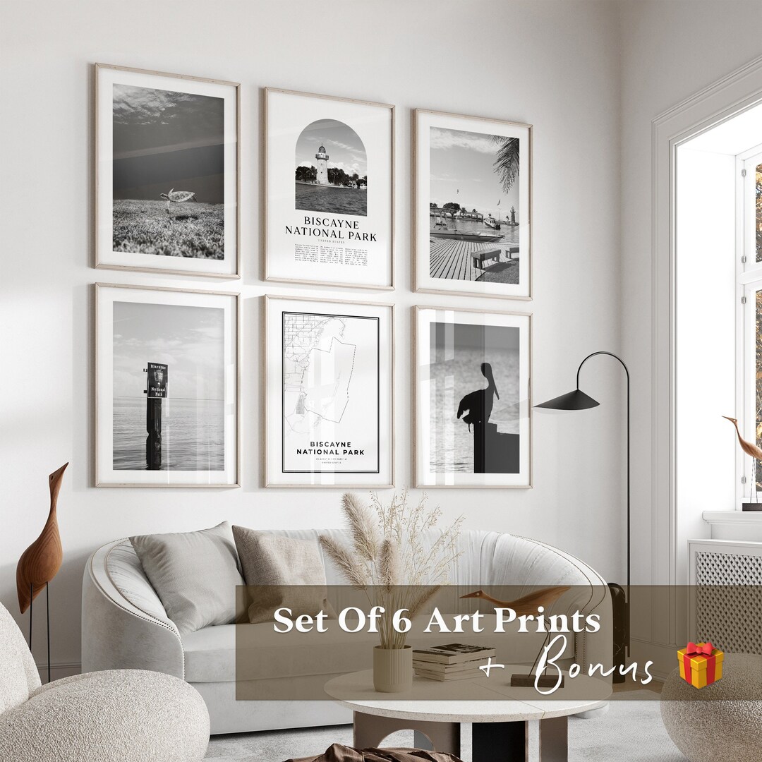 Biscayne National Park Gallery Wall Art - Set of 6, Biscayne National ...