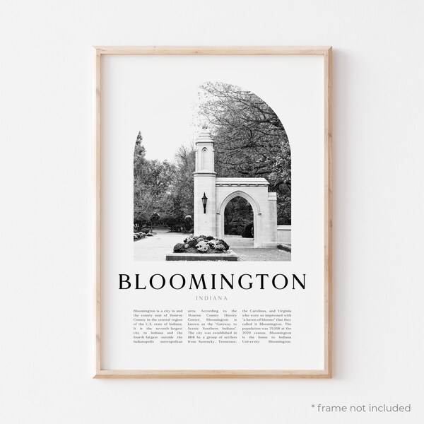 Bloomington Poster - Etsy