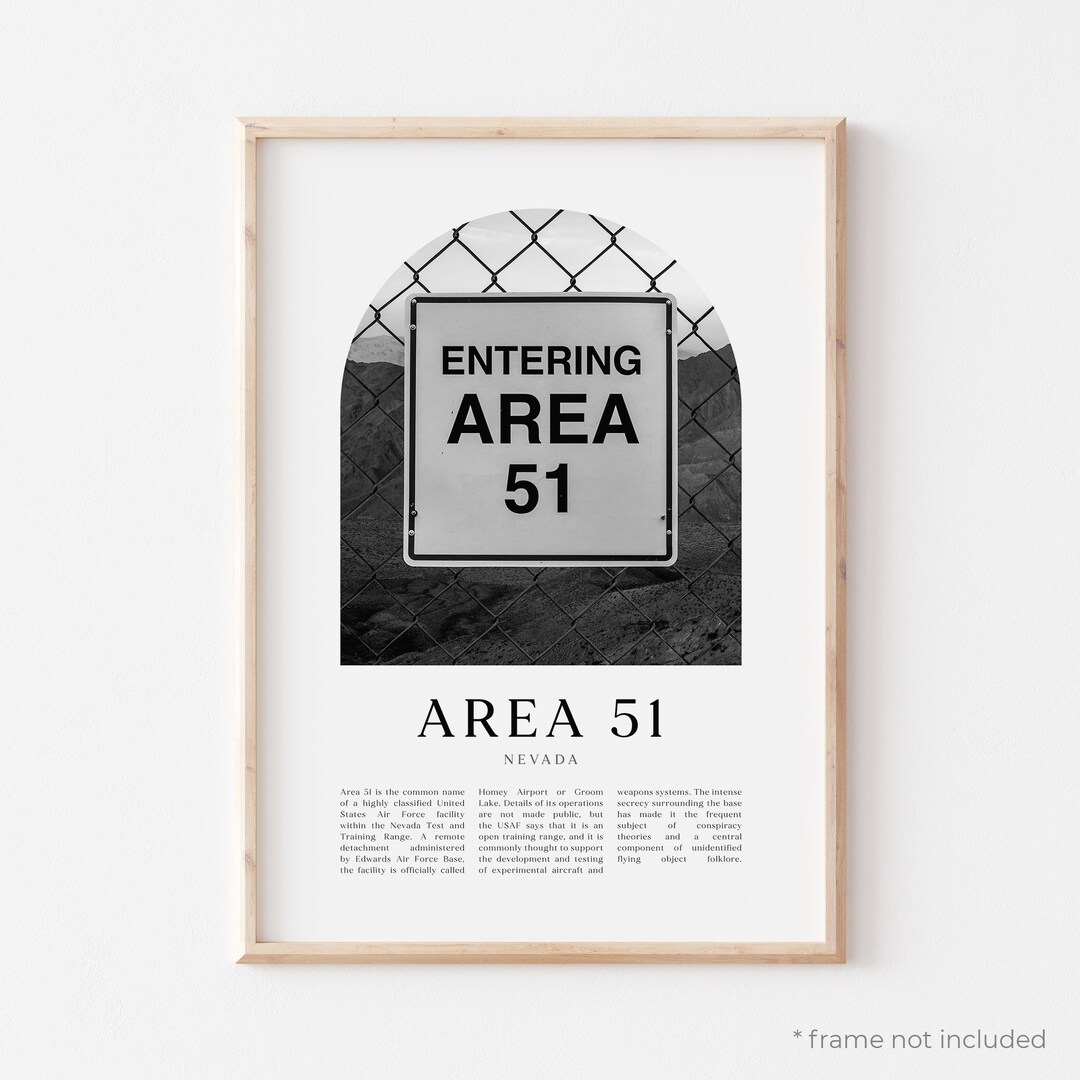 Area 51 Art Print, Area 51 Poster, Area 51 Photo, Area 51 Wall Art ...