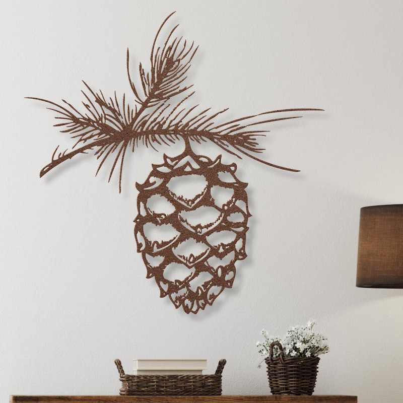 Pinecone Wall Art - Etsy