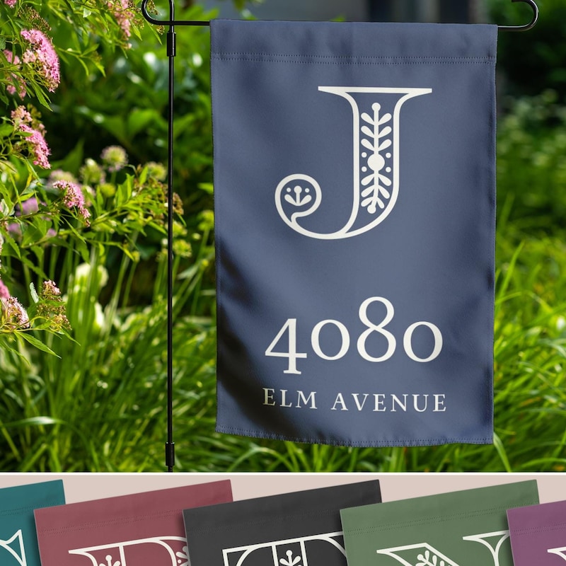 Monogram Garden Flag - Etsy
