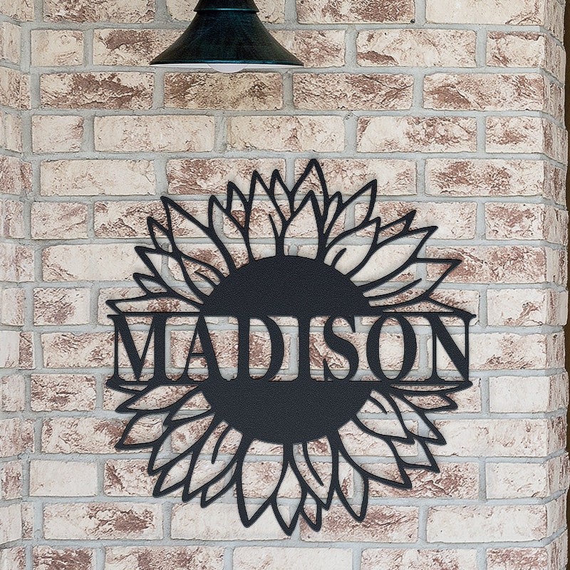 Metal Sunflower Yard Art - Etsy