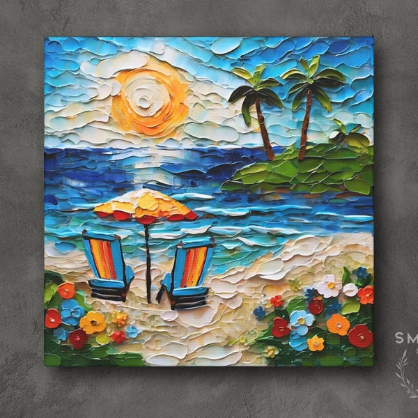 Whimsical Beach Art - Etsy