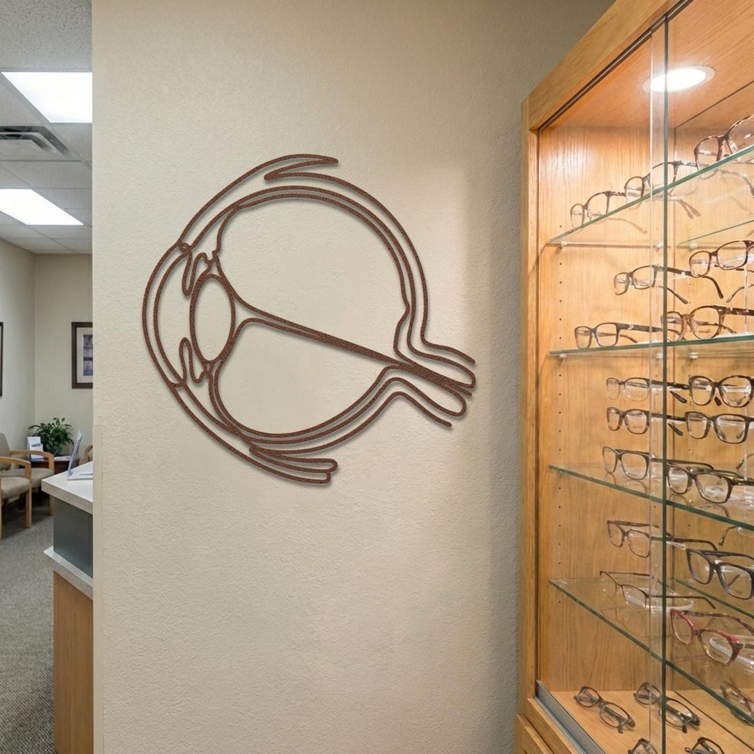 Metal Anatomical Eye • Optometrist Office Decor • Ophthalmologist Gift ...