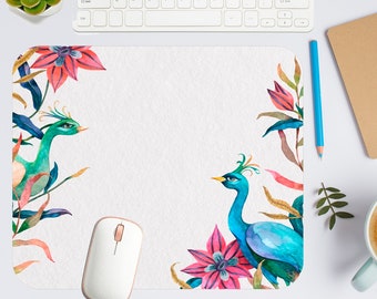 Peacock Mouse Mat - Etsy
