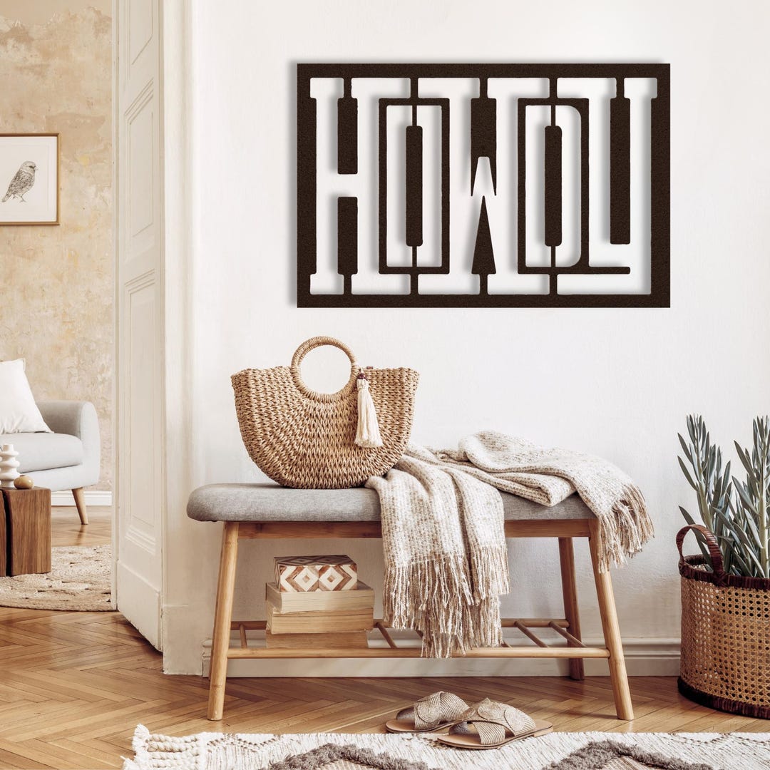 Metal Howdy Sign Wall Art, Howdy Wall Art, Howdy Metal Sign, Howdy Wall ...