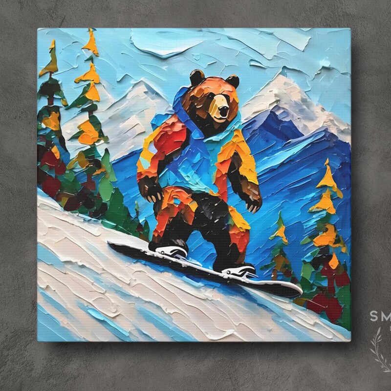 Snowboard Art - Etsy