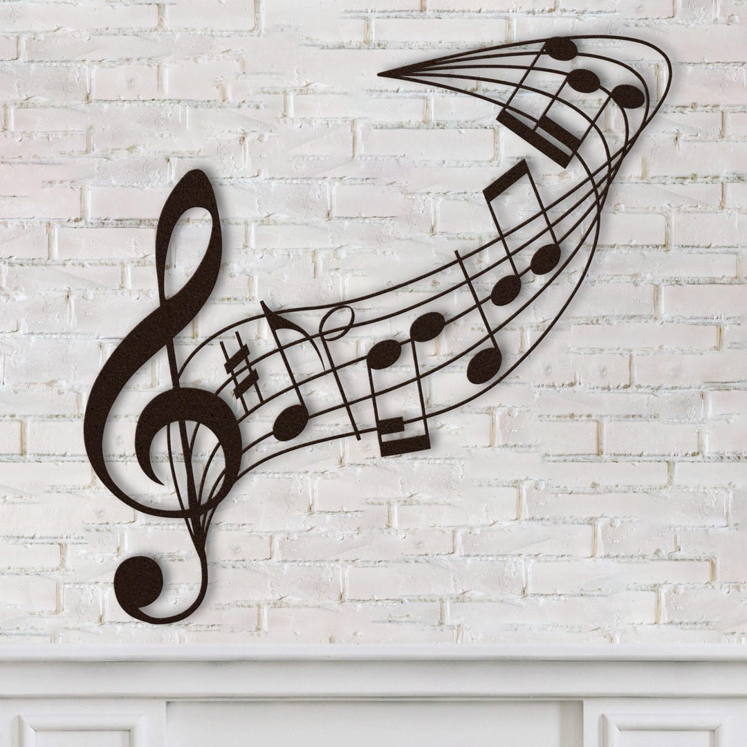 Metal Music Wall Art, Metal Music Gift, Music Sign Decor, Music Lover ...