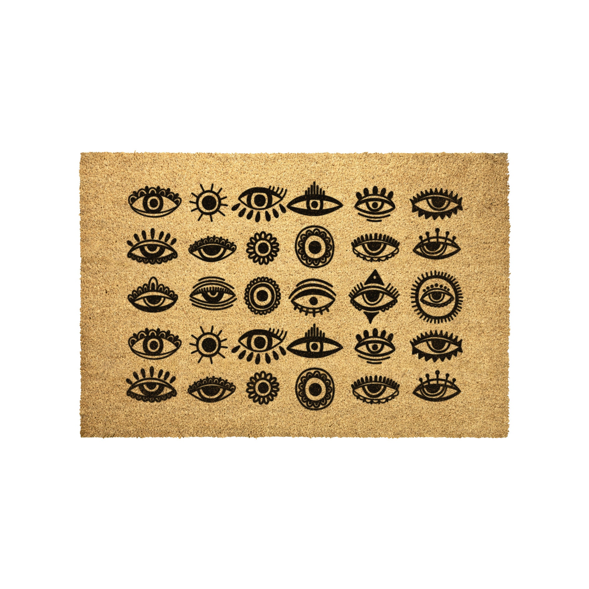 Evil Eye Door Mat Boho Doormat Cute Welcome Mat Positive - Etsy