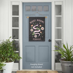 Resist Dissent Persist Flag, Resistance House Flag, Protest Garden Flag ...