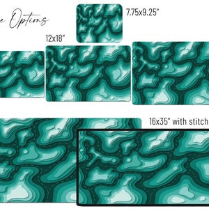 Topographic Desk Mat, 3D Mouse Pad, Mountain Earth Topography Mousepad ...