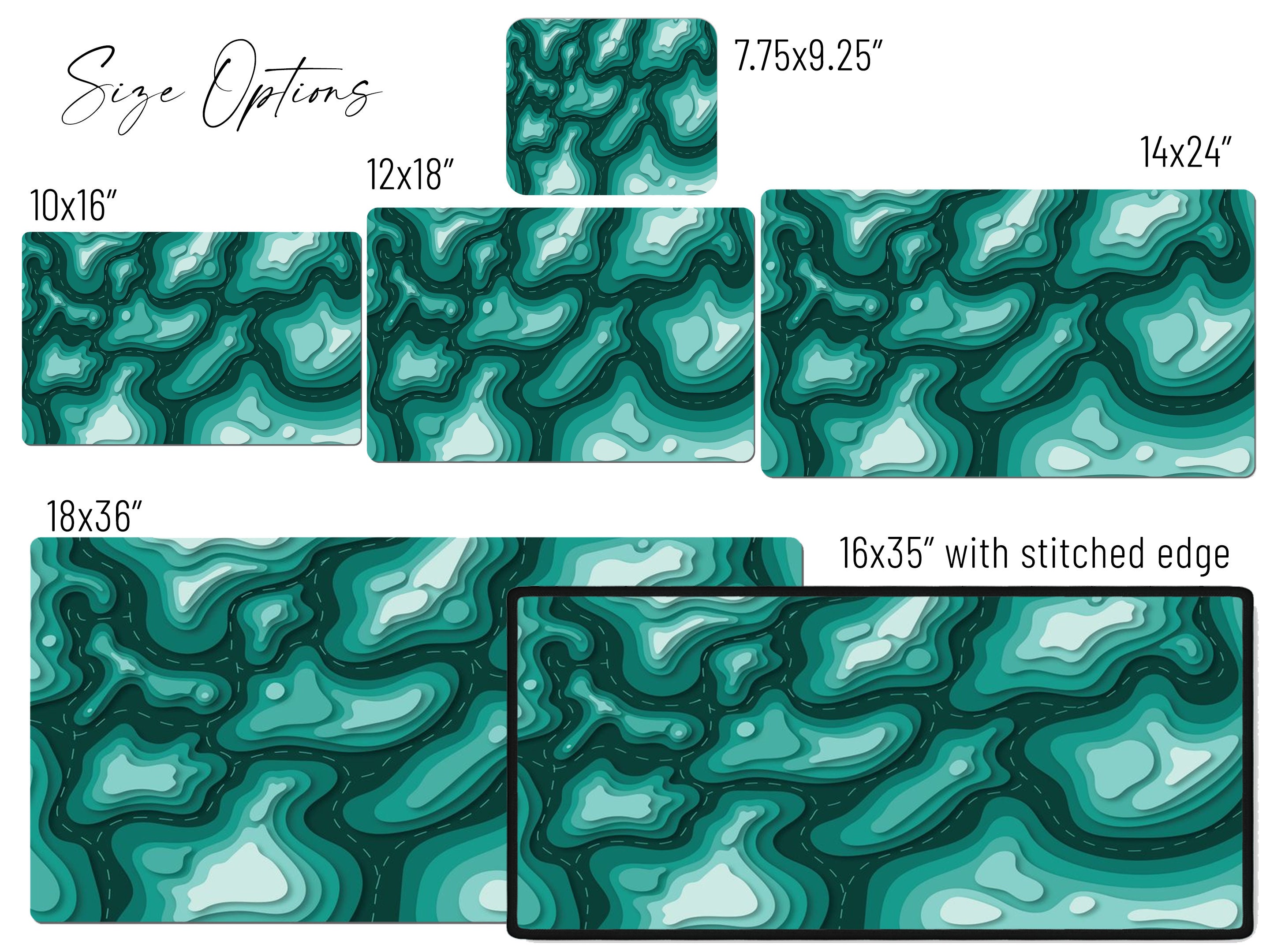 Topographic Desk Mat 3D Mouse Pad Mountain Earth Topography - Etsy