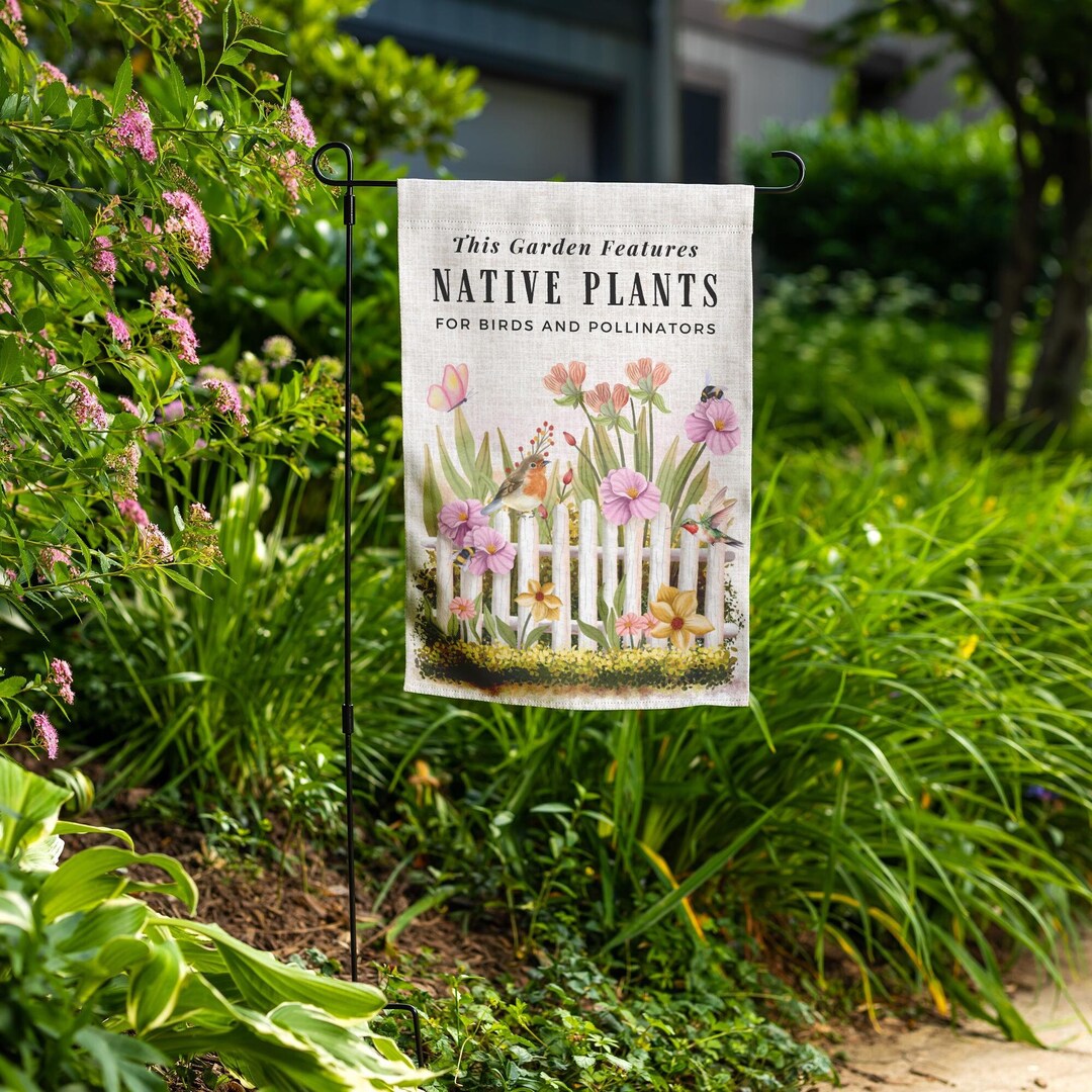 Pollinator Garden Sign, Pollinator Friendly Sign, Native Plant Garden ...