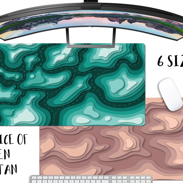 Topo Mouse Pad - Etsy