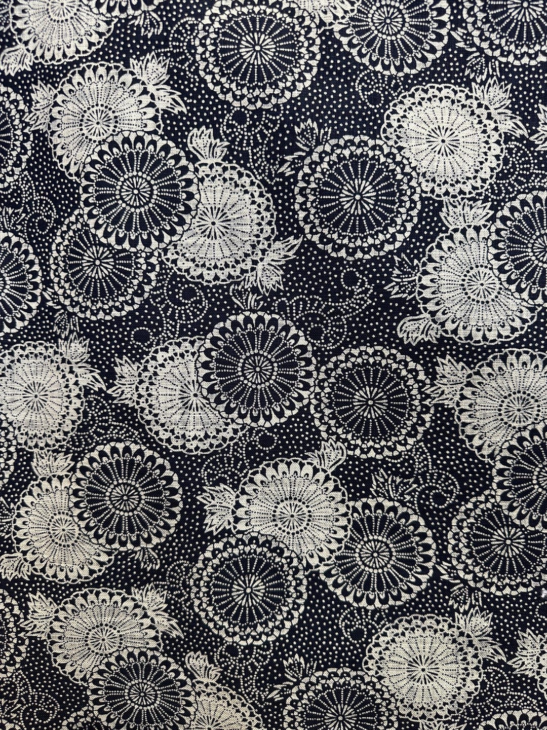 Sevenberry Nara Homespun Fabric - Japanese-inspired Black and Ecru ...