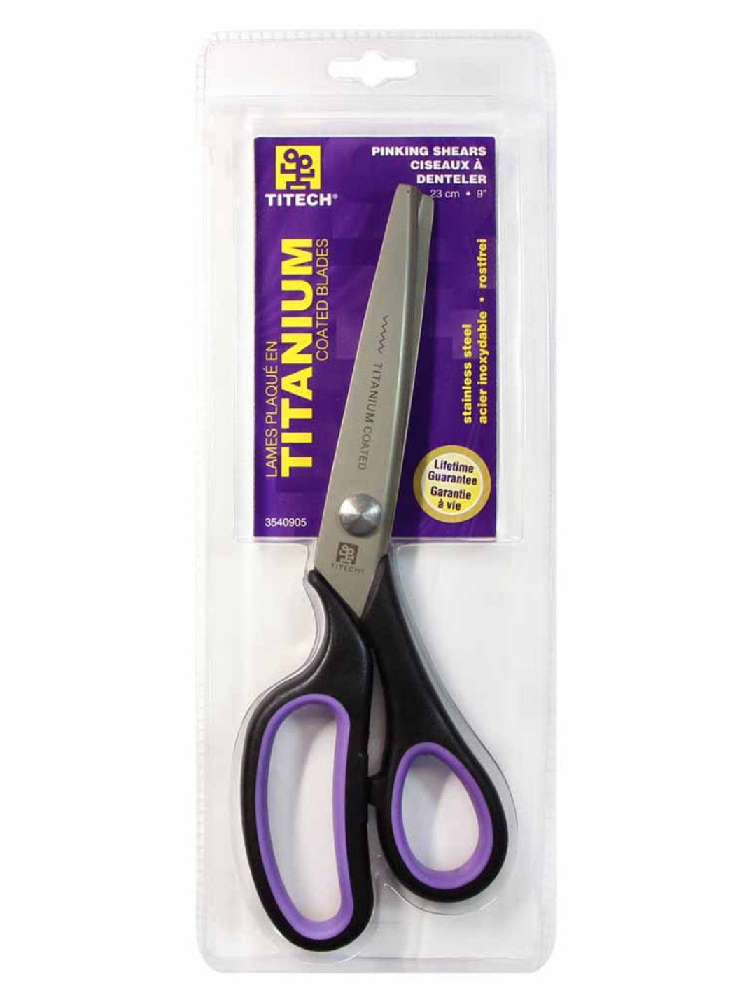 Titech Titanium-coated Pinking Shears: Purple Handle Fabric Scissors - Etsy