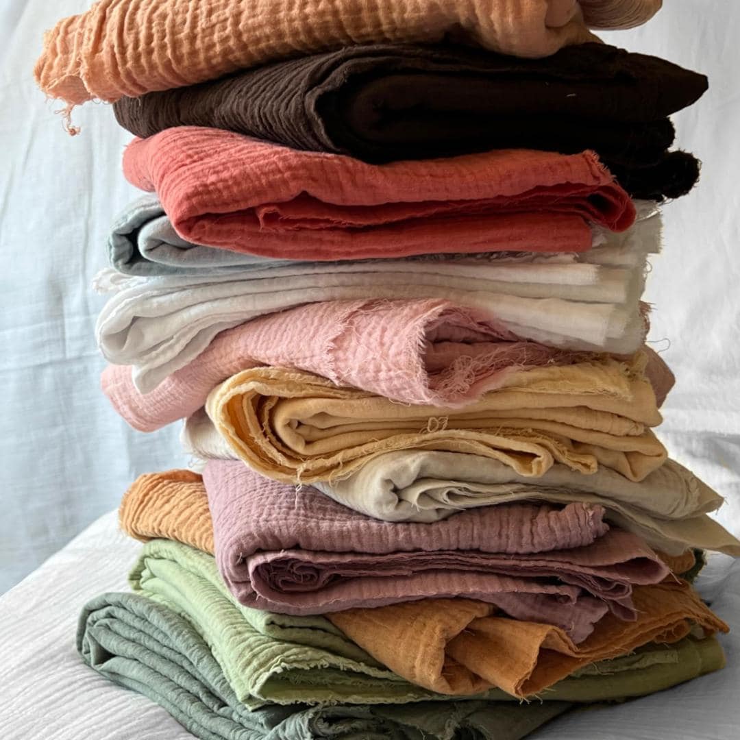 Enzo Organic Cotton Double Gauze Fabric | Soft Muslin for Baby ...