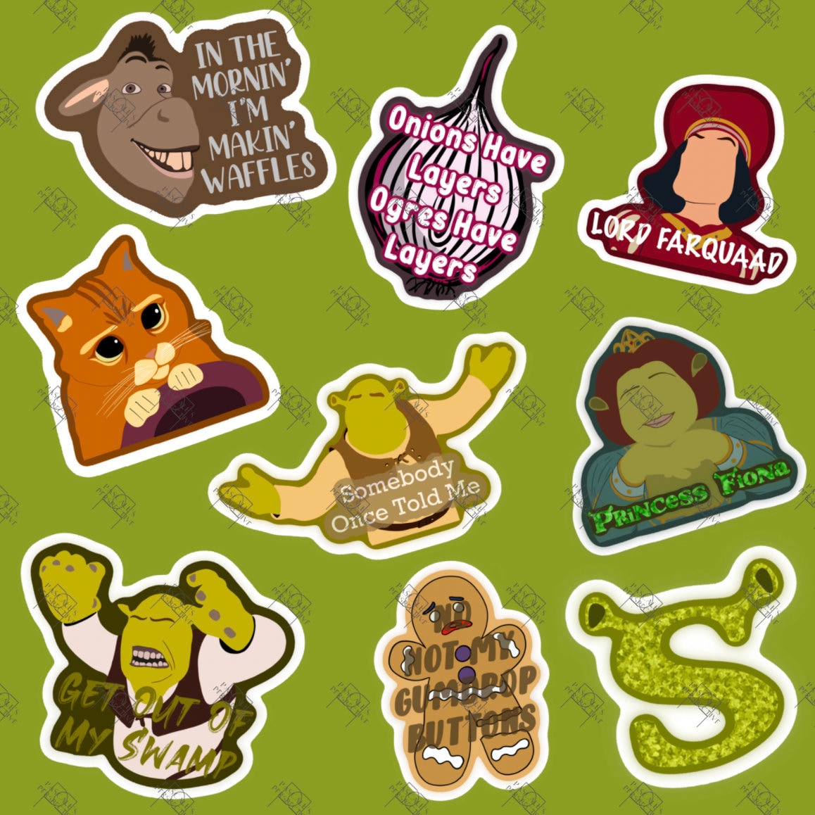 Shrek Sticker Pack - Etsy