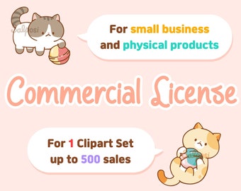 Commercial License - for One Clipart Set up to 5000 Sales - Etsy