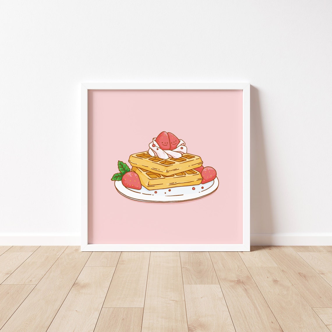 Waffles Art Waffles Printable Wall Art Dessert Art Print - Etsy