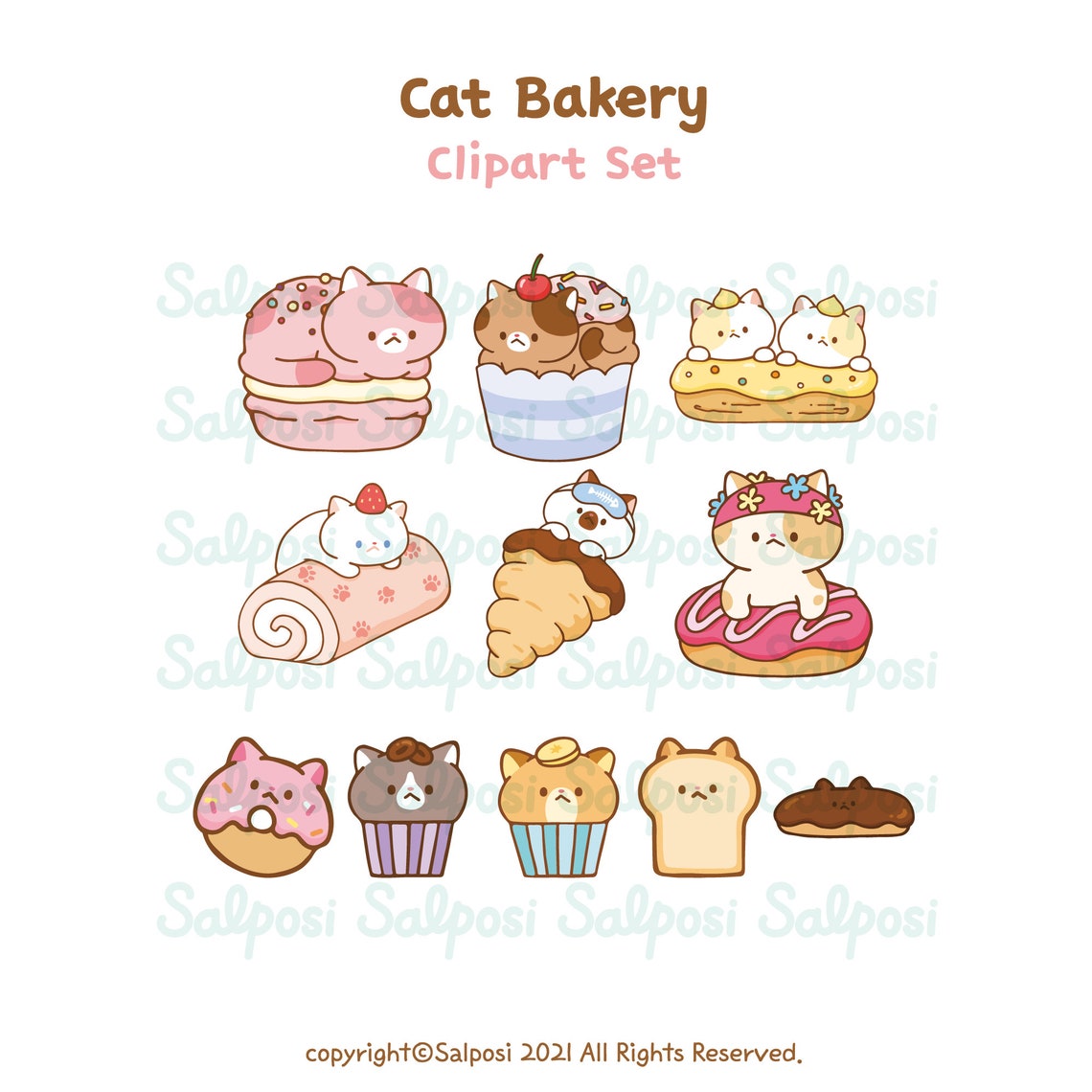 Cat Clipart, Cat PNG, Kitten Clipart, Cute Cat Clipart, Pet Clipart ...