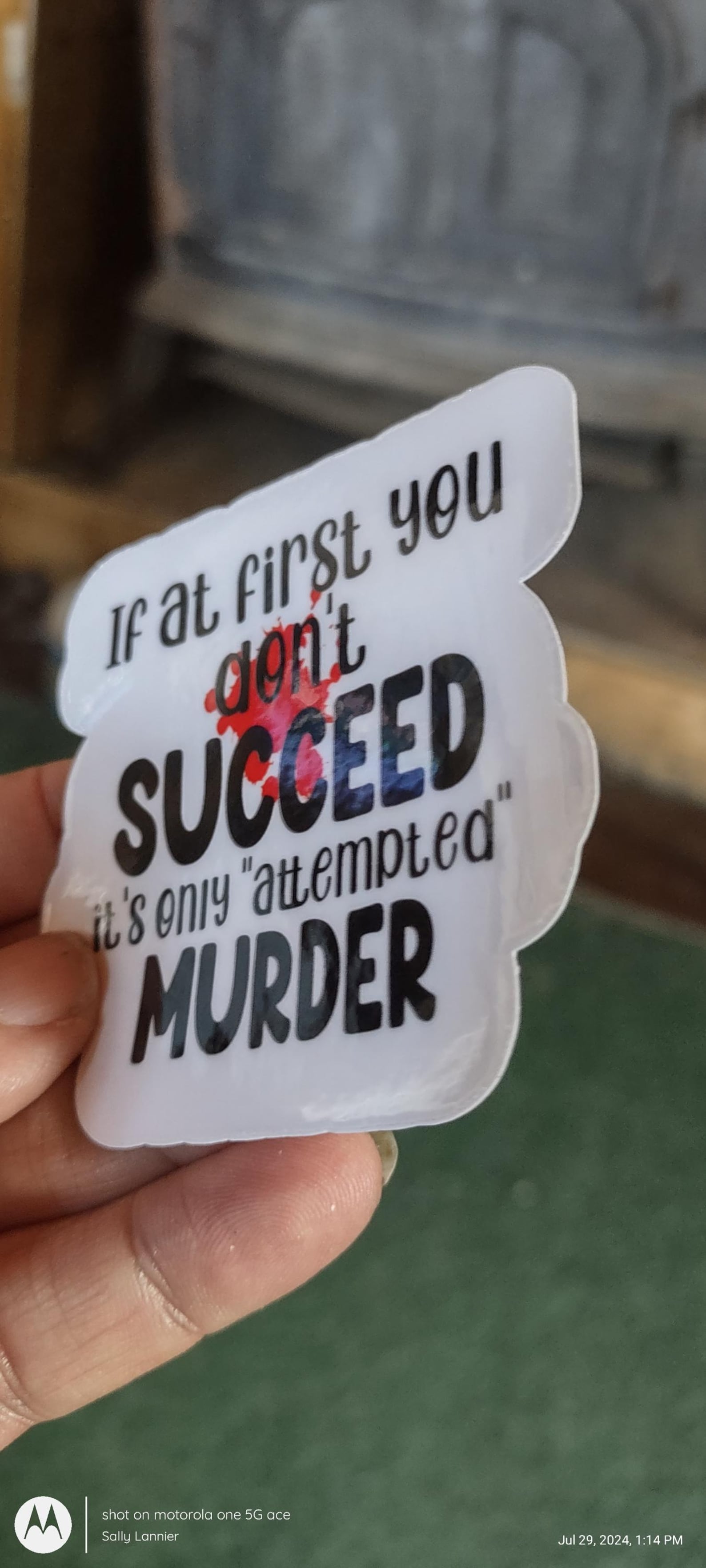 Funny Murder Sticker Decal Murder Stickers - Etsy