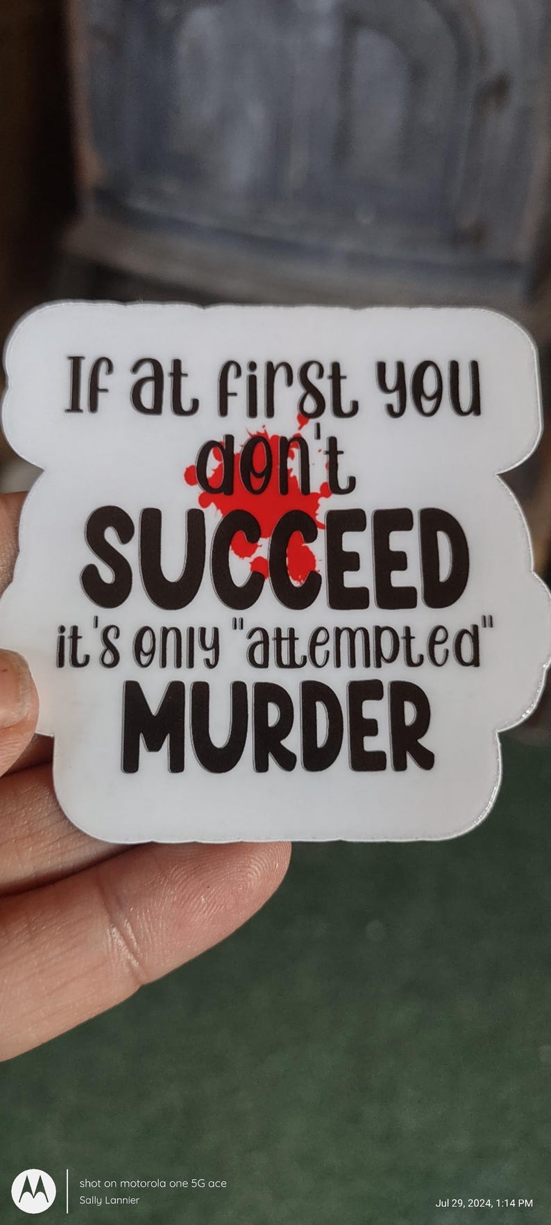 Funny Murder Sticker Decal Murder Stickers - Etsy