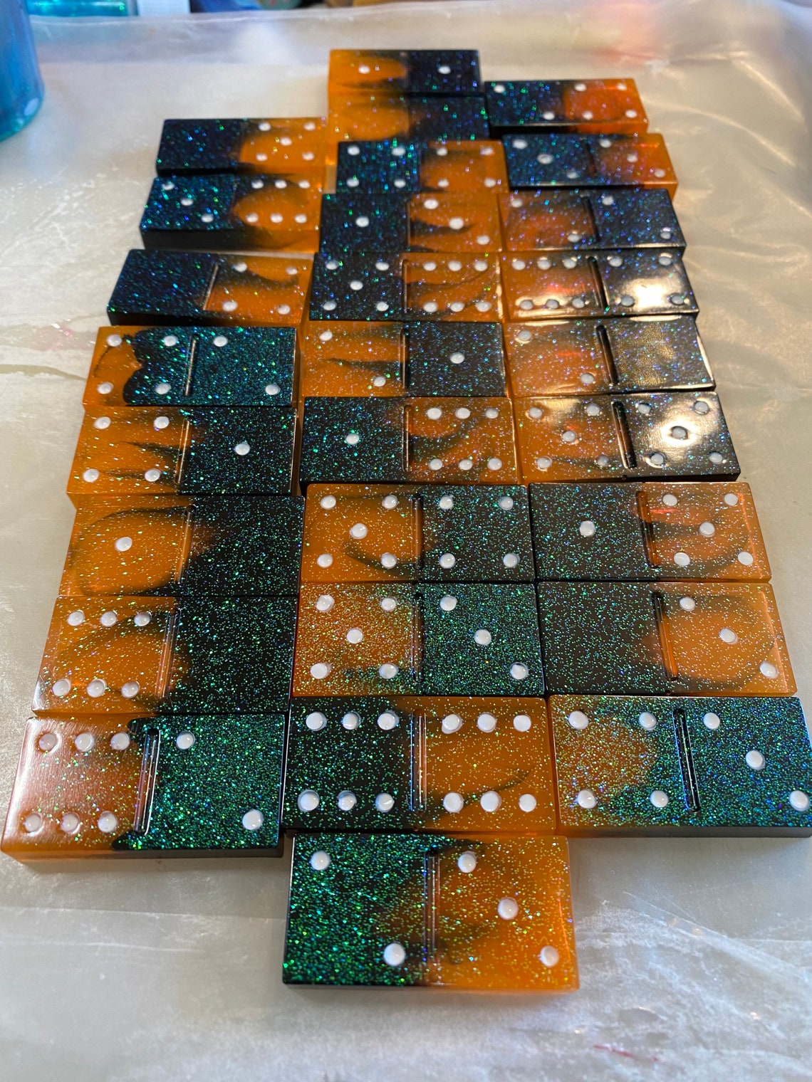 resin-dominoes-set-custom-resin-dominoes-handmade-dominoes-etsy