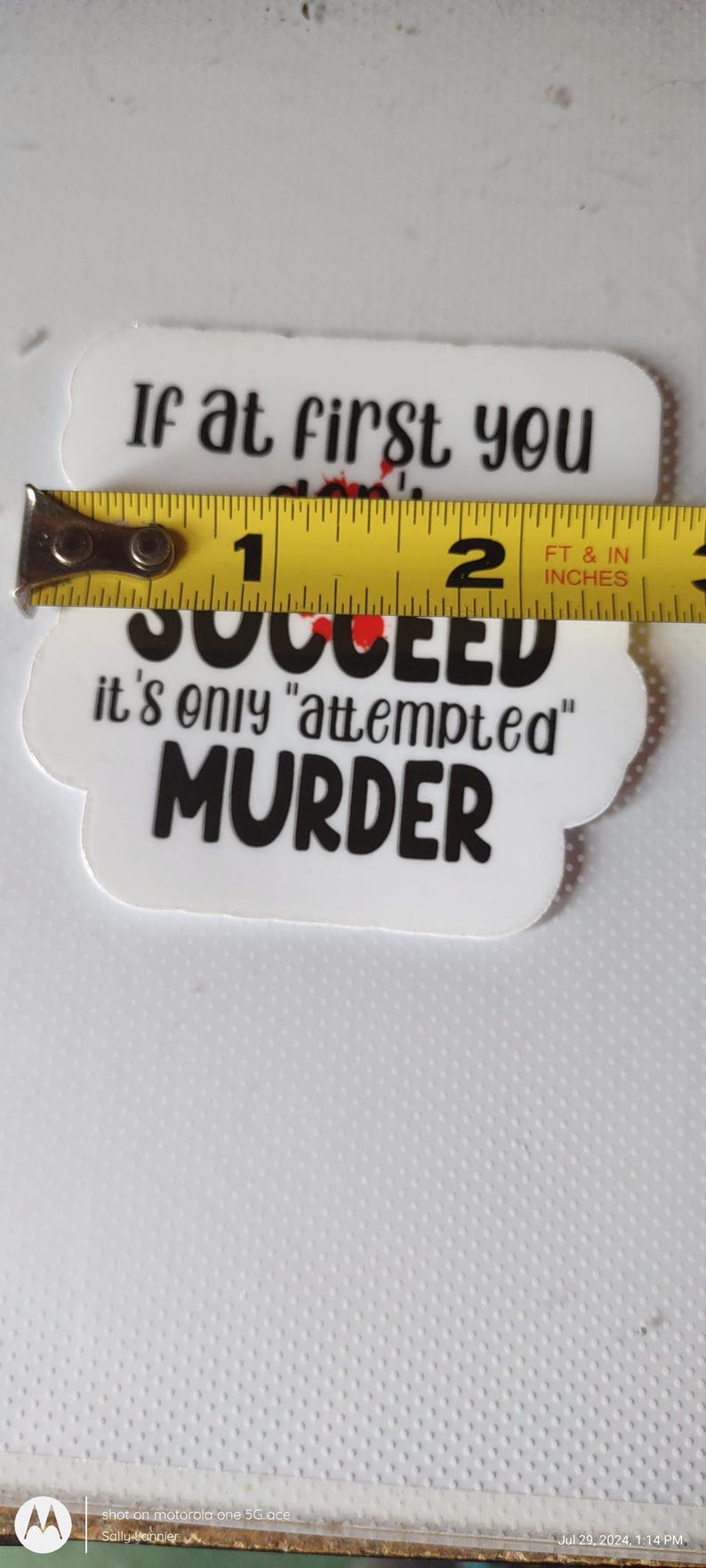 Funny Murder Sticker Decal Murder Stickers - Etsy