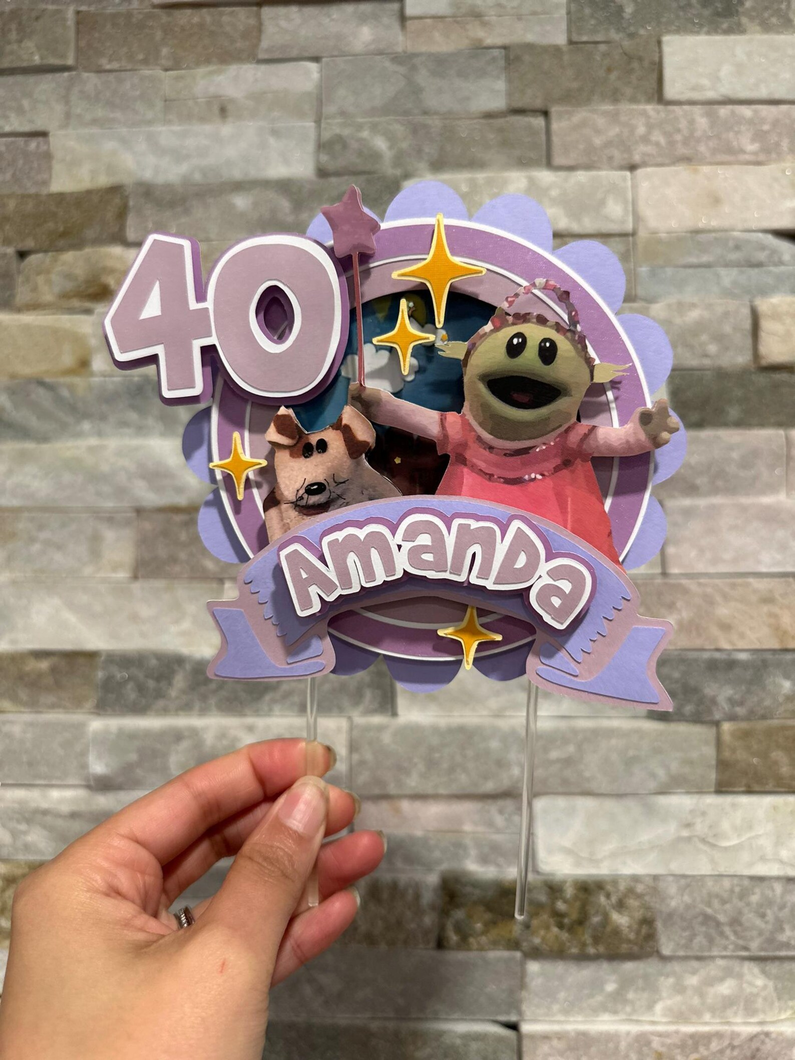 Nanalan Birthday Shaker Topper, Who's That Wonderful Girl Birthday ...