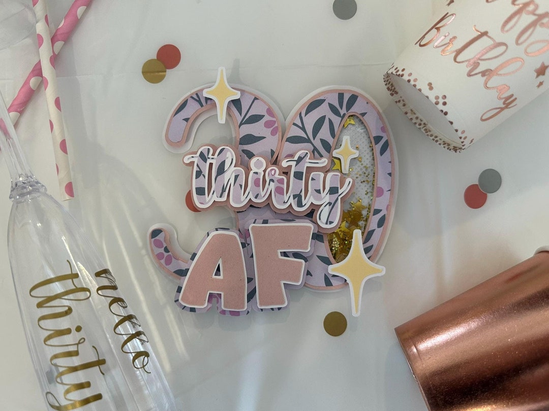 Custom Birthday Shaker Topper, Girls Birthday Topper, Smash Cake ...