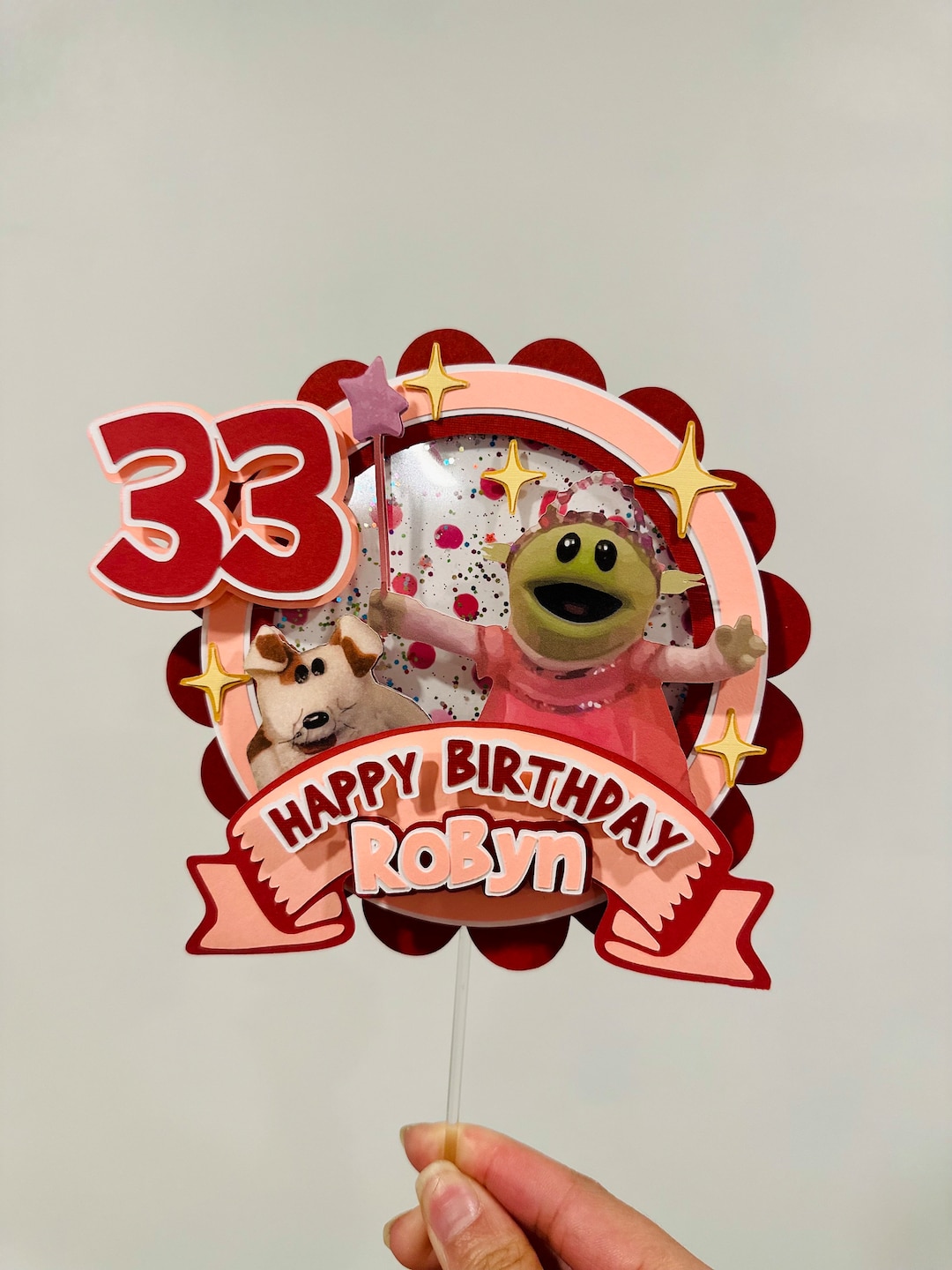 Nanalan Birthday Shaker Topper, Who's That Wonderful Girl Birthday ...