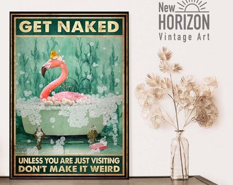 Funny Flamingo Art - Etsy