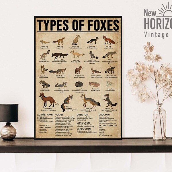Fox Poster - Etsy