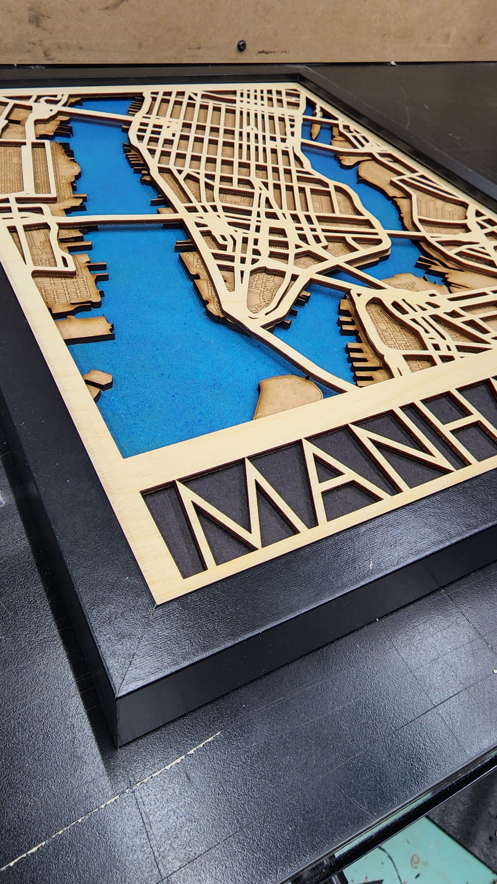 Custom 3D Laser Cut Road Maps - Etsy