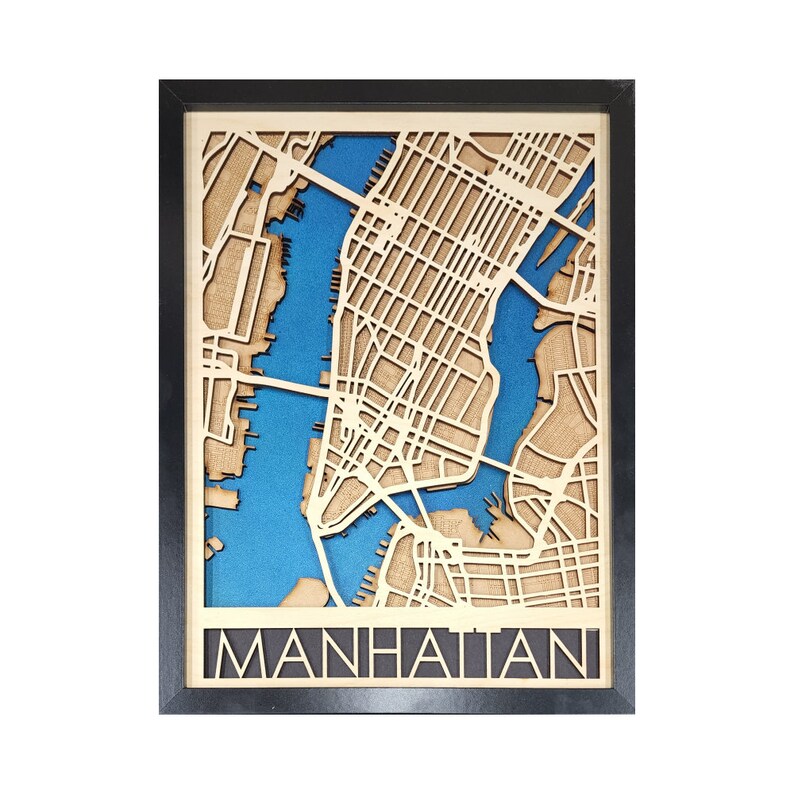 Custom 3D Laser Cut Road Maps - Etsy Canada