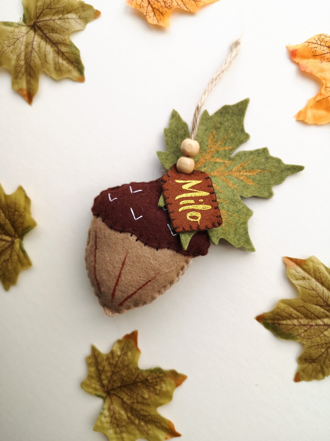 Acorn Autumn Decoration, Personalised Acorn Decor, Fall Decorations ...