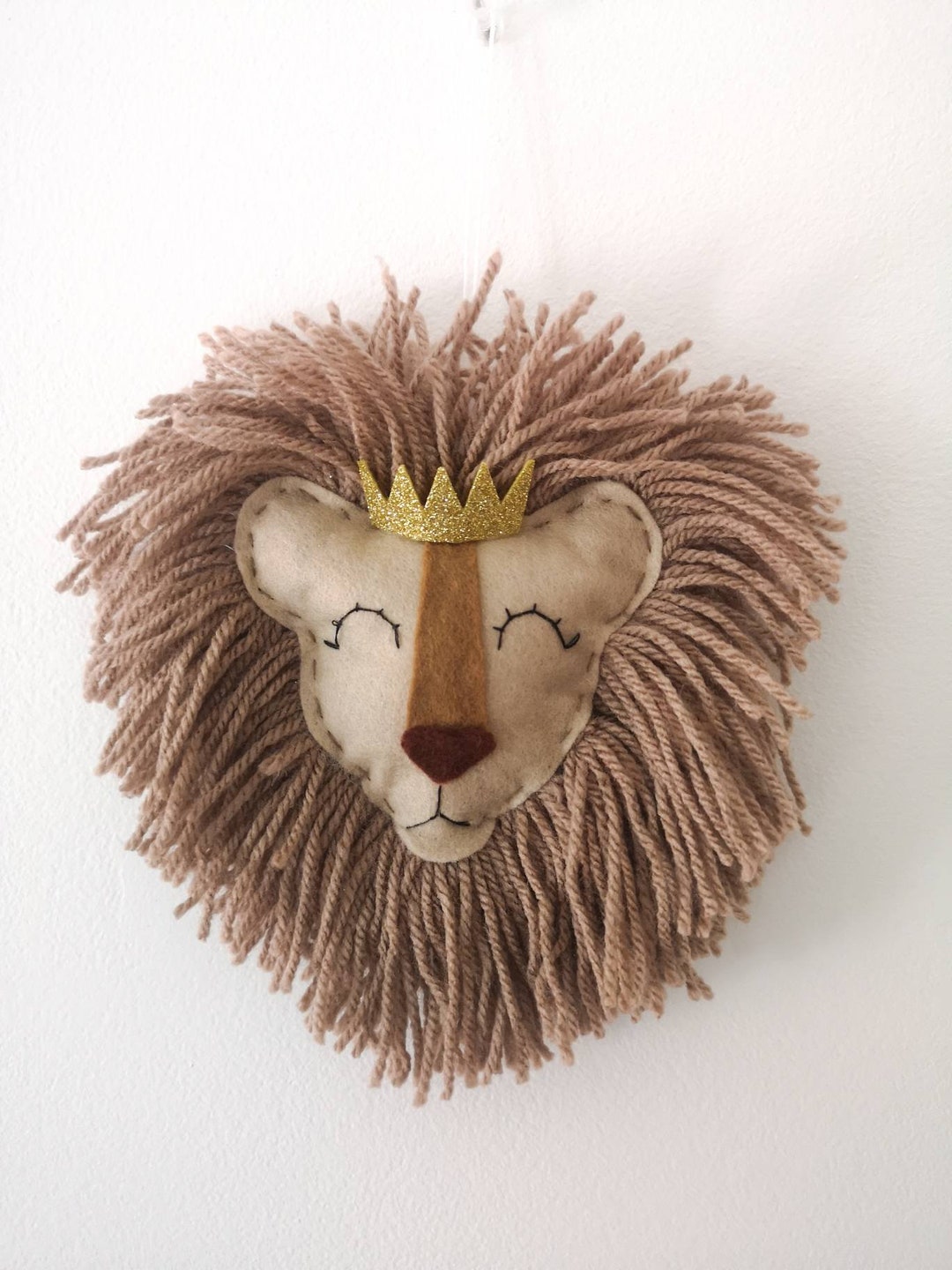 Lion Wall Hanging, Lion Head, Safari Nursery Decor, Jungle Nursery Wall ...