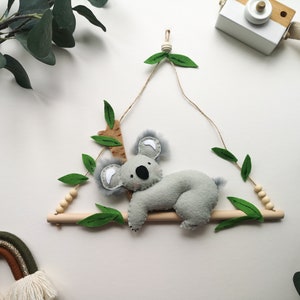 Koala Nursery Decor, Koala Wall Hanging, Safari Nursery Decor, Baby ...